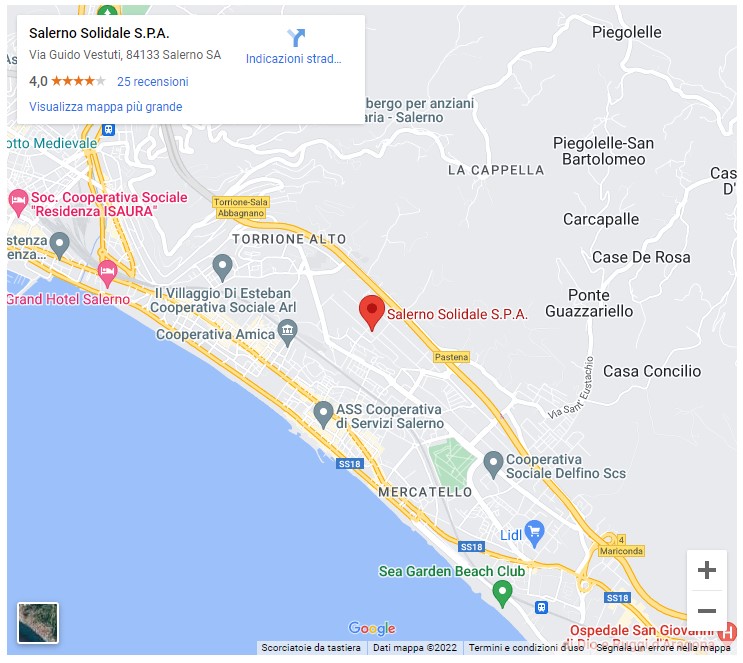 Parco Pinocchio Salerno Mappa